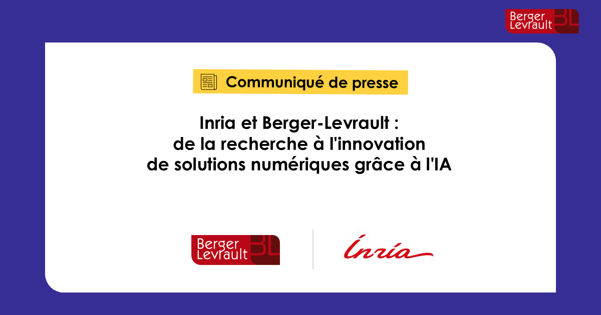 Inria et Berger-Levrault : l'IA au cœur de l’innovation pour des ...