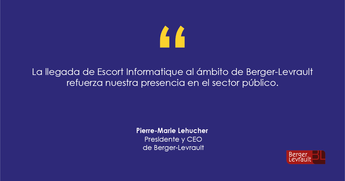 Escort Informatique se une al grupo Berger-Levrault | Berger-Levrault